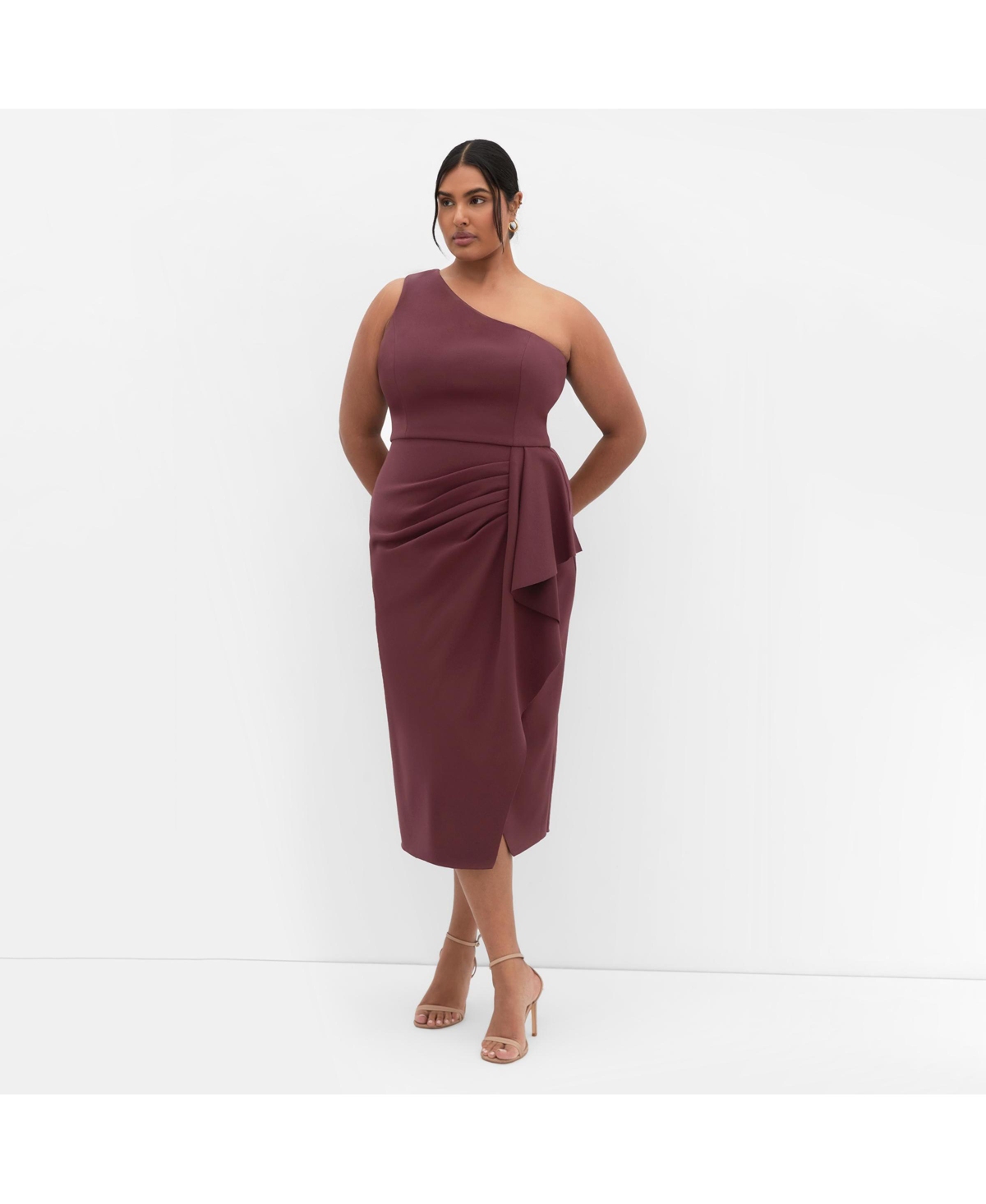 Click here for City Chic Womens Plus Size Priyanka One Shoulder D... prices