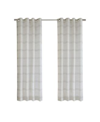 Click here for Habitat 100 Polyester Jasper Sheer Faux Linen Stri... prices