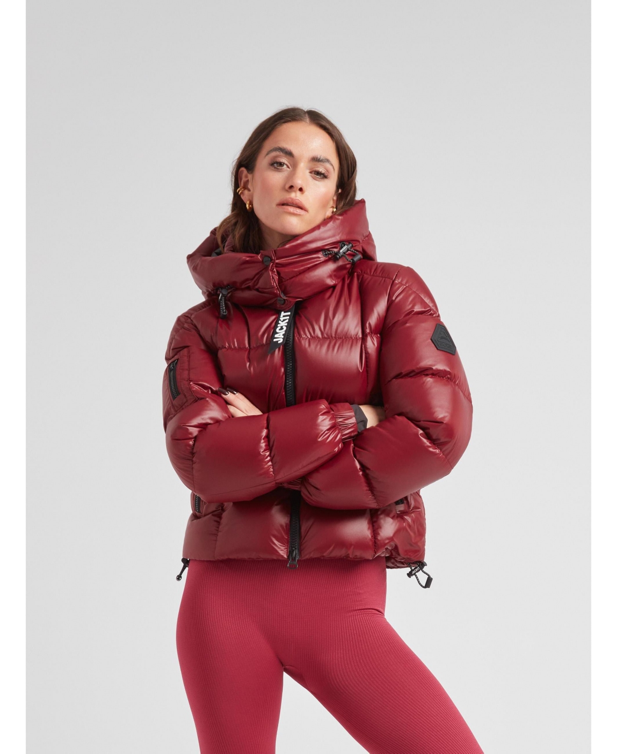 Click here for JACK1T Womens Ez Boxed Hooded Cropped Puffer Coat... prices