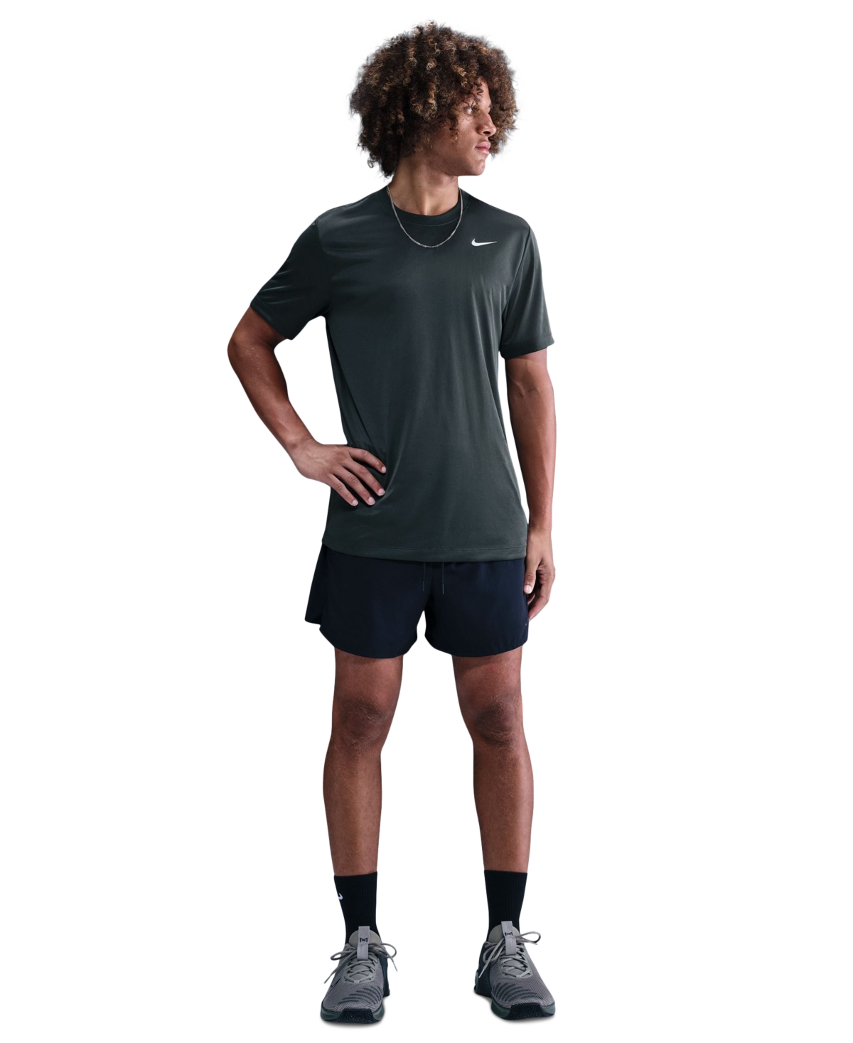 Click here for Nike Mens Dri-fit Legend Fitness T-Shirt - Dark Gr... prices