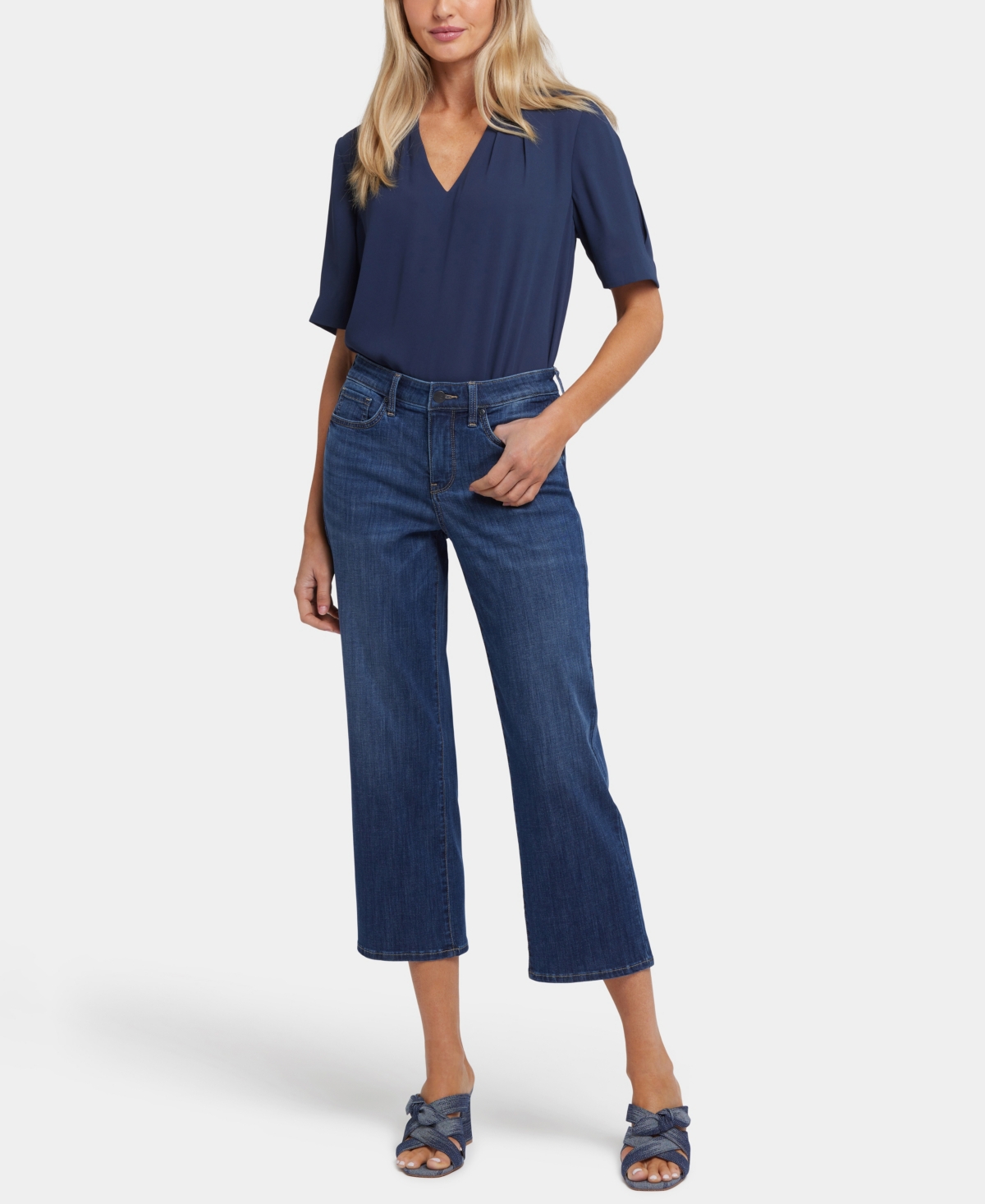 Click here for Nydj Womens Relaxed Piper Crop Jeans - Rio Rapids prices