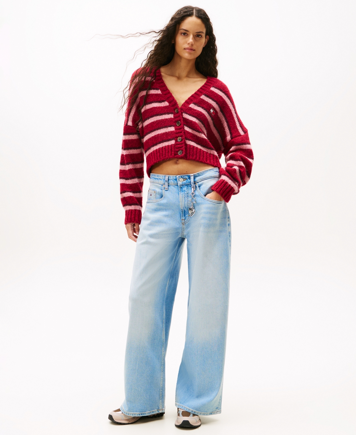 Click here for Tommy Jeans Womens Charlie Mid Rise Loose Wide Leg... prices
