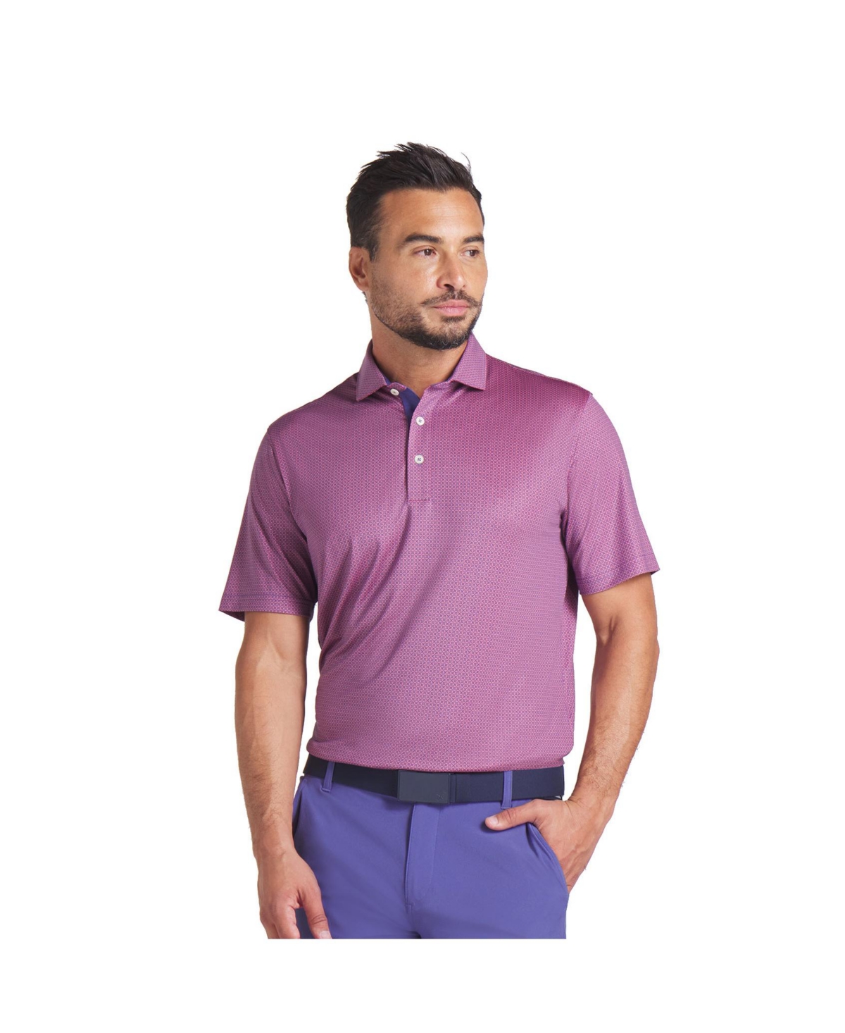 Click here for Puma Golf Mens Puma Mattr Tile Golf Polo - Peach f... prices