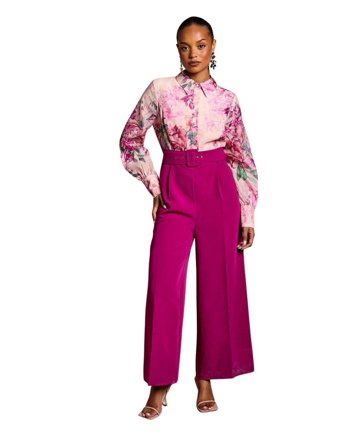 Click here for Coast Womens Wide Leg Jumpsuit - Plum prices