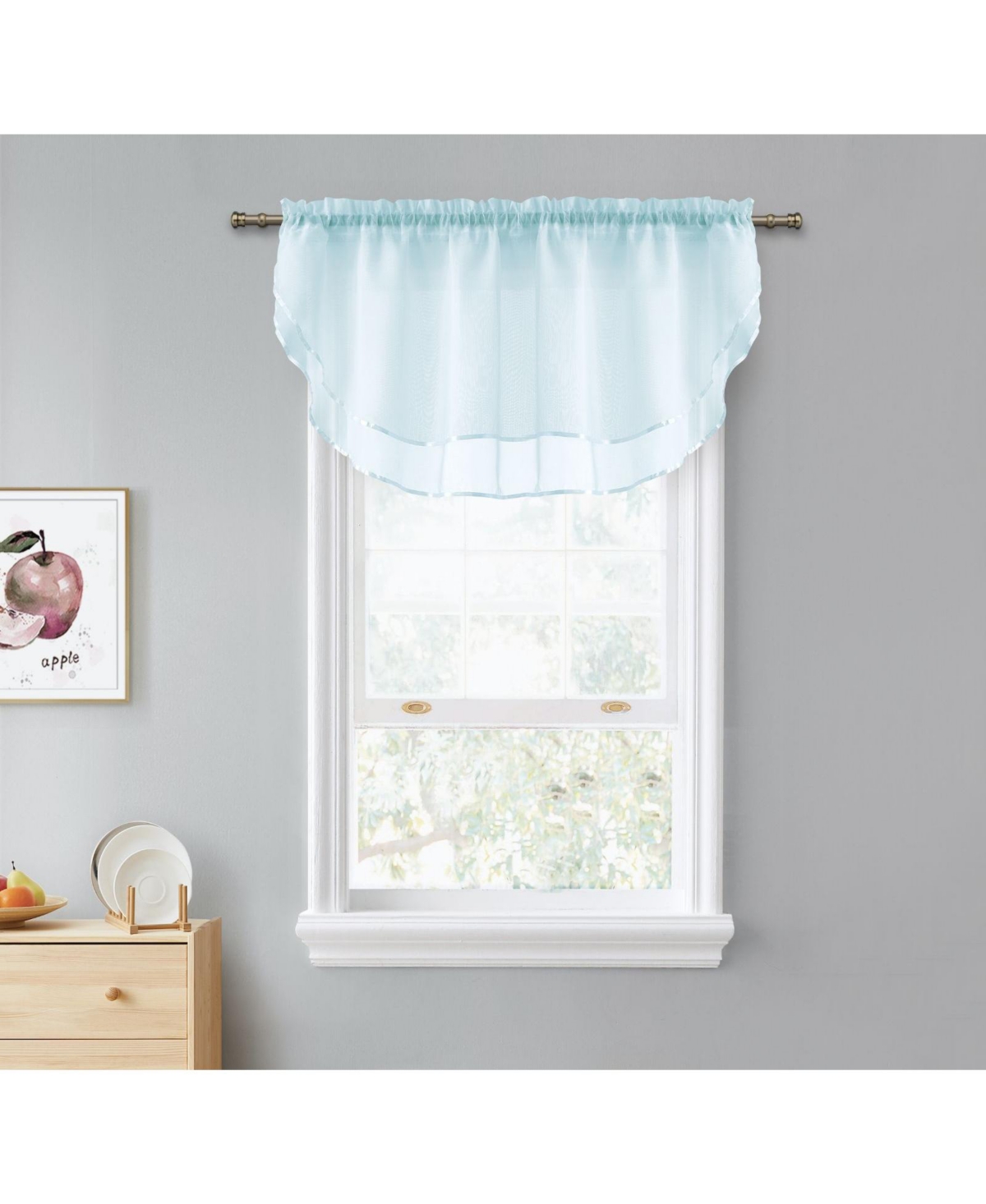 Click here for Kate Aurora Living Double Layered Sheer Rod Pocket... prices