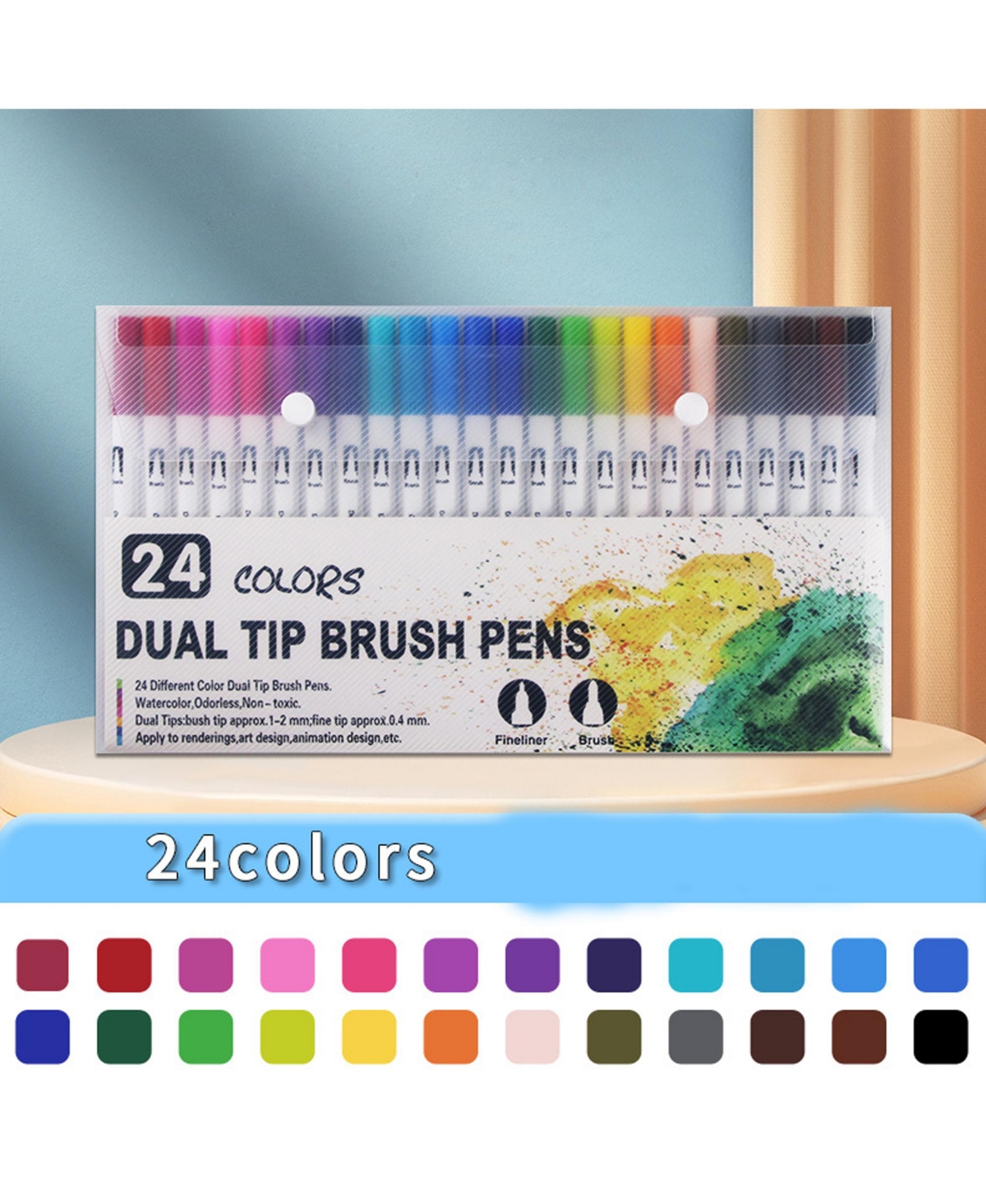 Click here for Htutwoo 24 Colors Art Markers  Colorful Watercolor... prices
