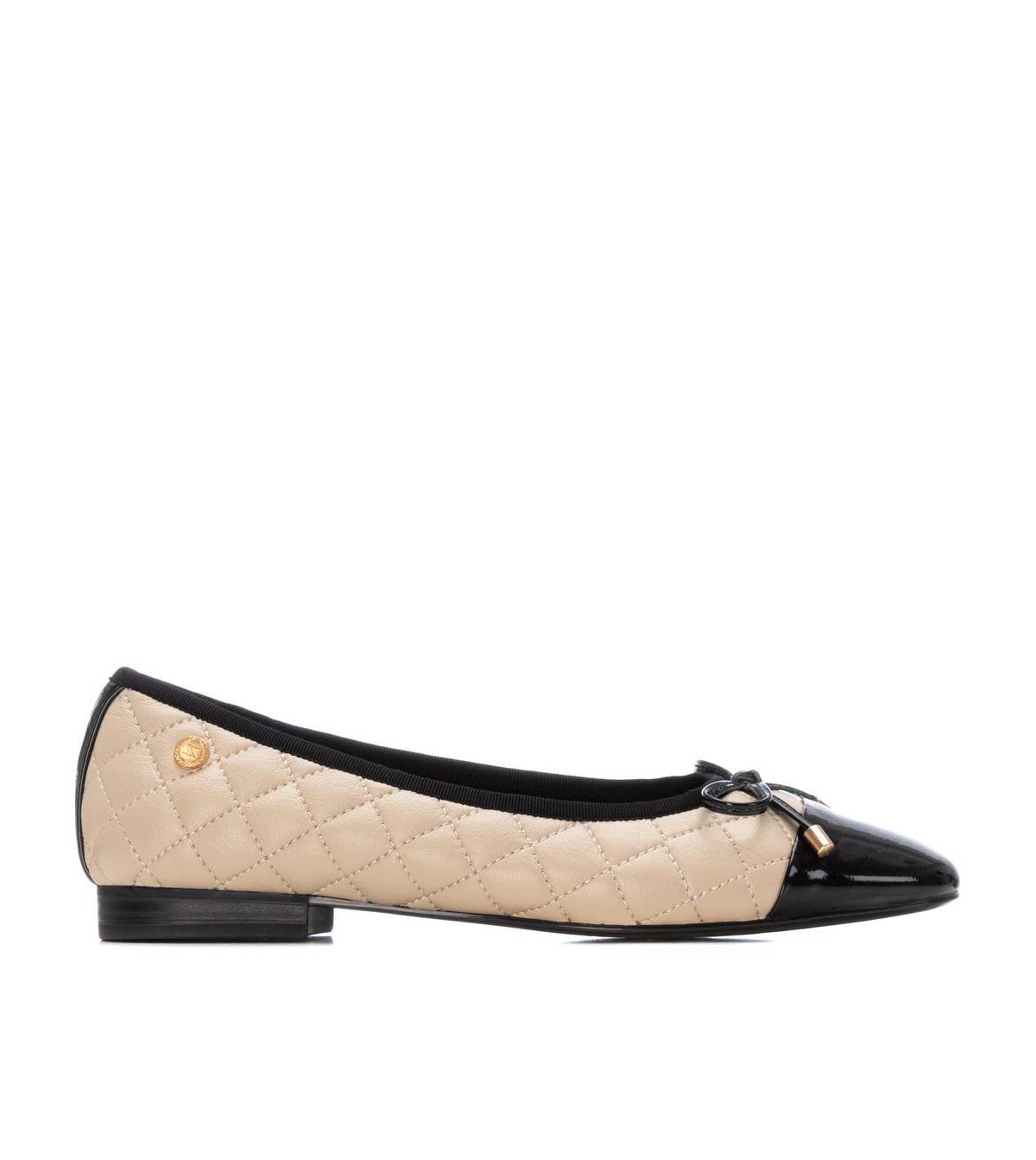 Click here for Womens Casual Cap Toe Ballet Flats By Xti - Beige prices
