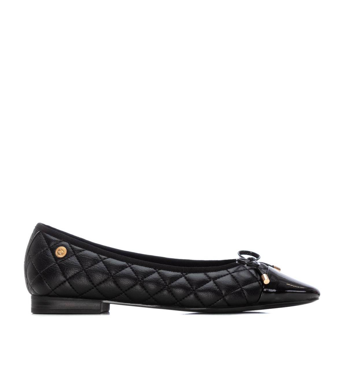 Click here for Womens Casual Cap Toe Ballet Flats By Xti - Black prices