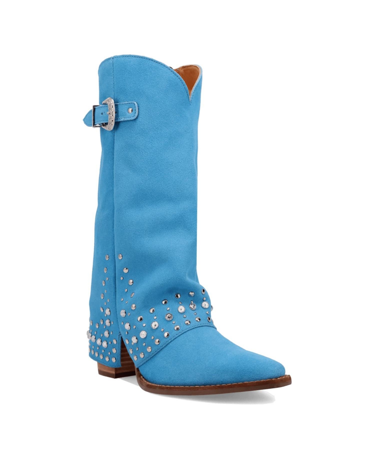 Click here for Dingo Womens Howdy Honey Suede Leather Boot - Blue prices