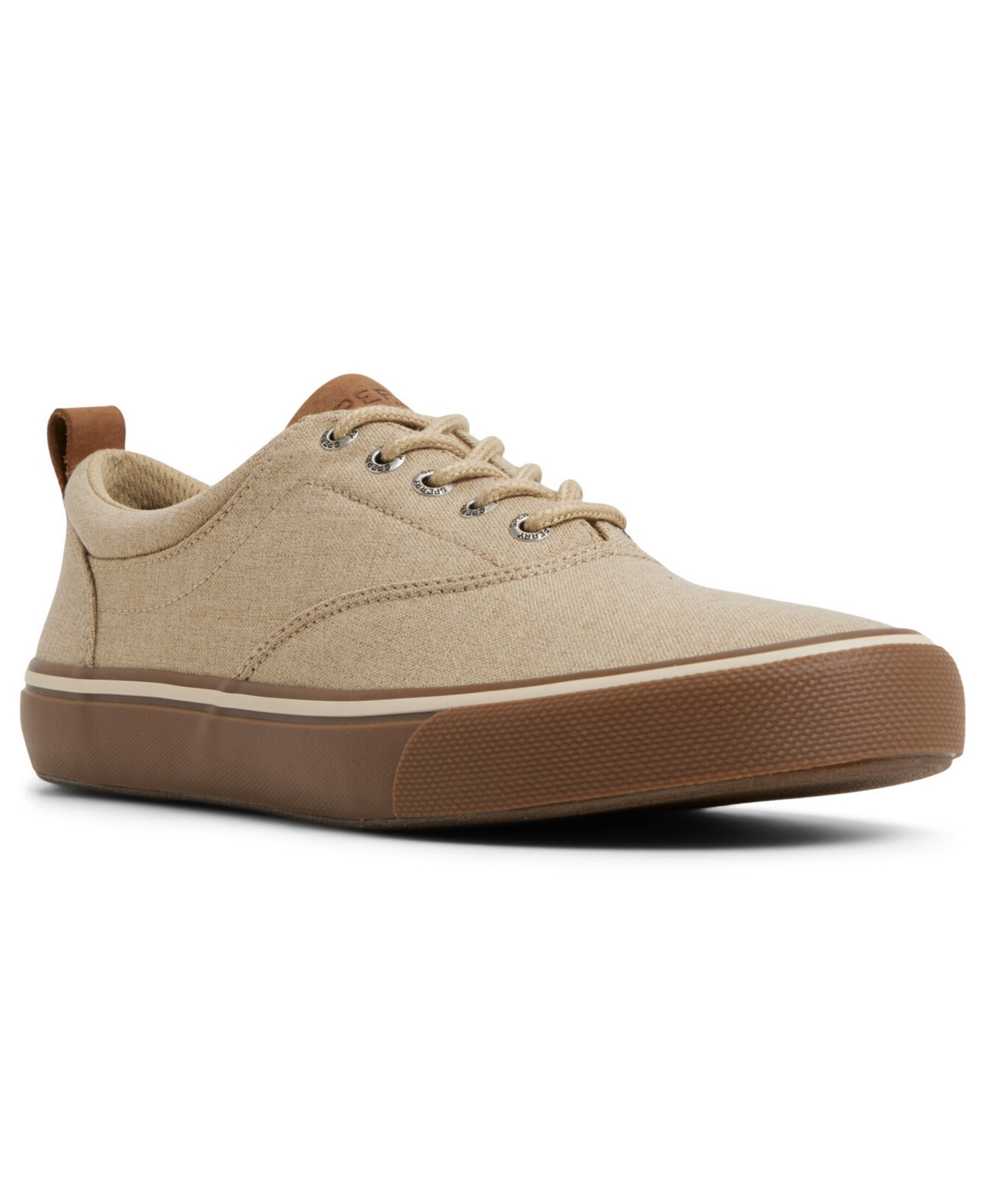 Click here for Sperry Mens Deckside Lace-Up Sneakers - Sand prices