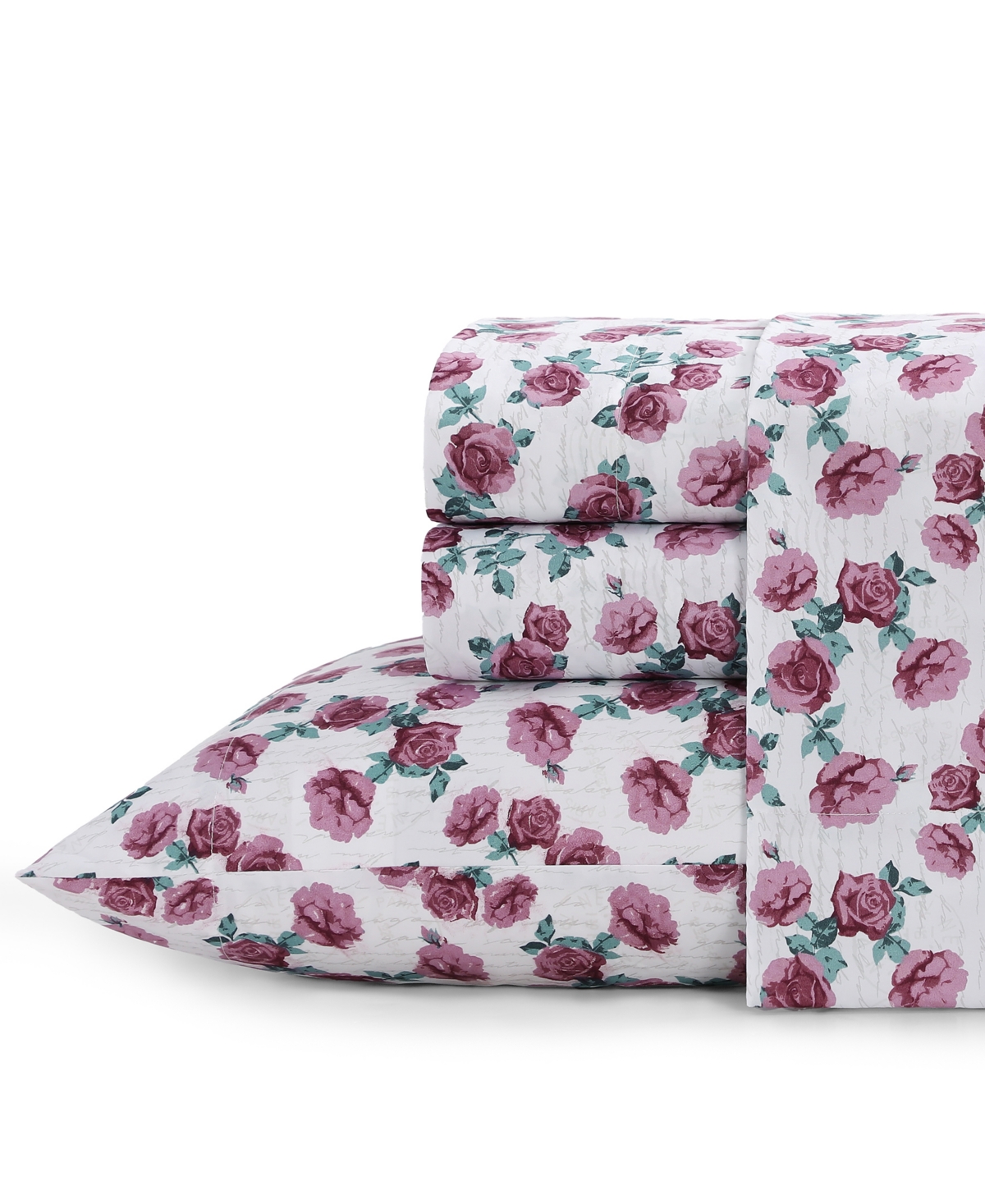 Click here for Elle Decor Printed 4-Pc. Sheet Set  King - Poetic... prices