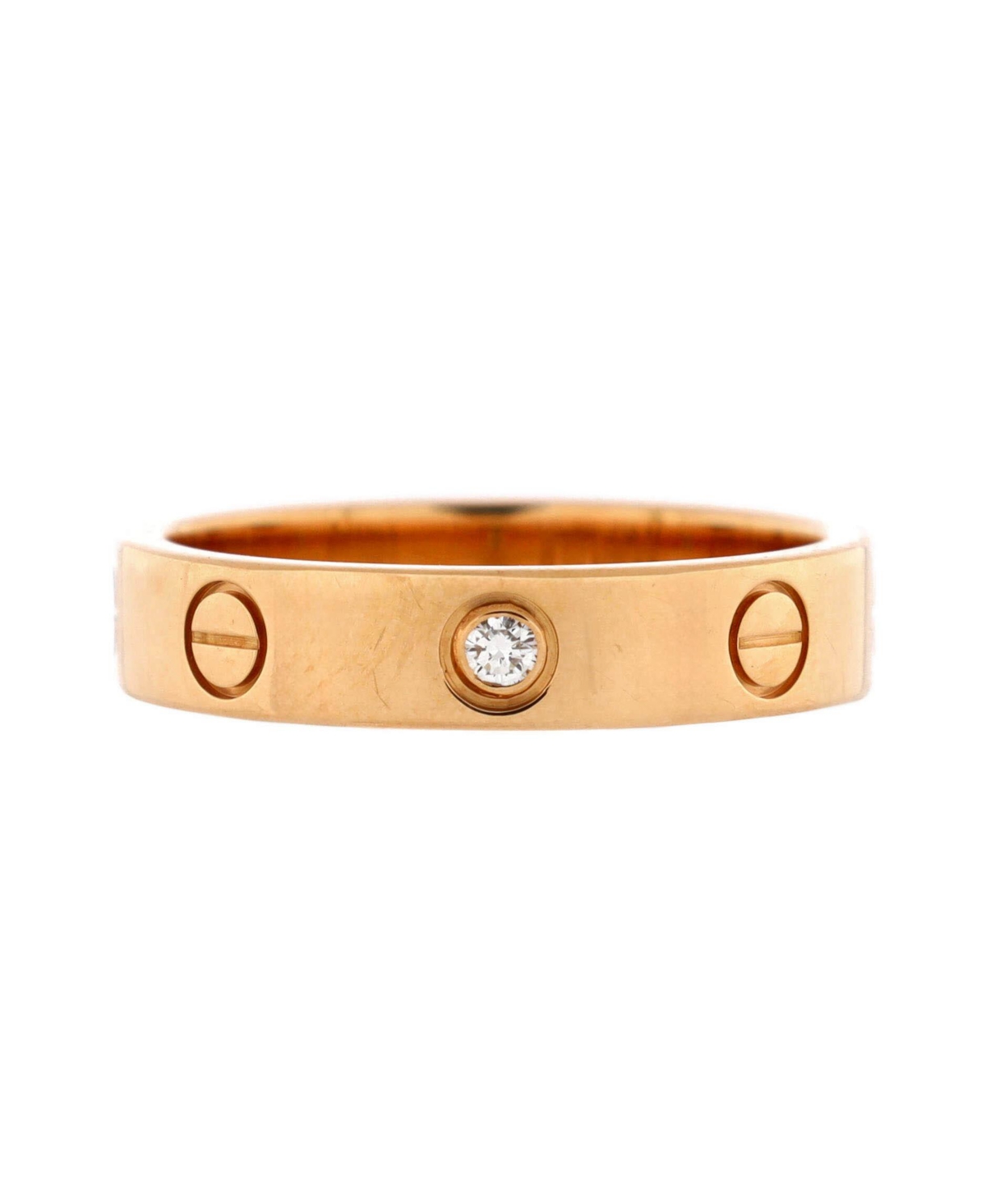 Click here for Pre-Owned Cartier Love Wedding Band 1 Diamond Ring... prices