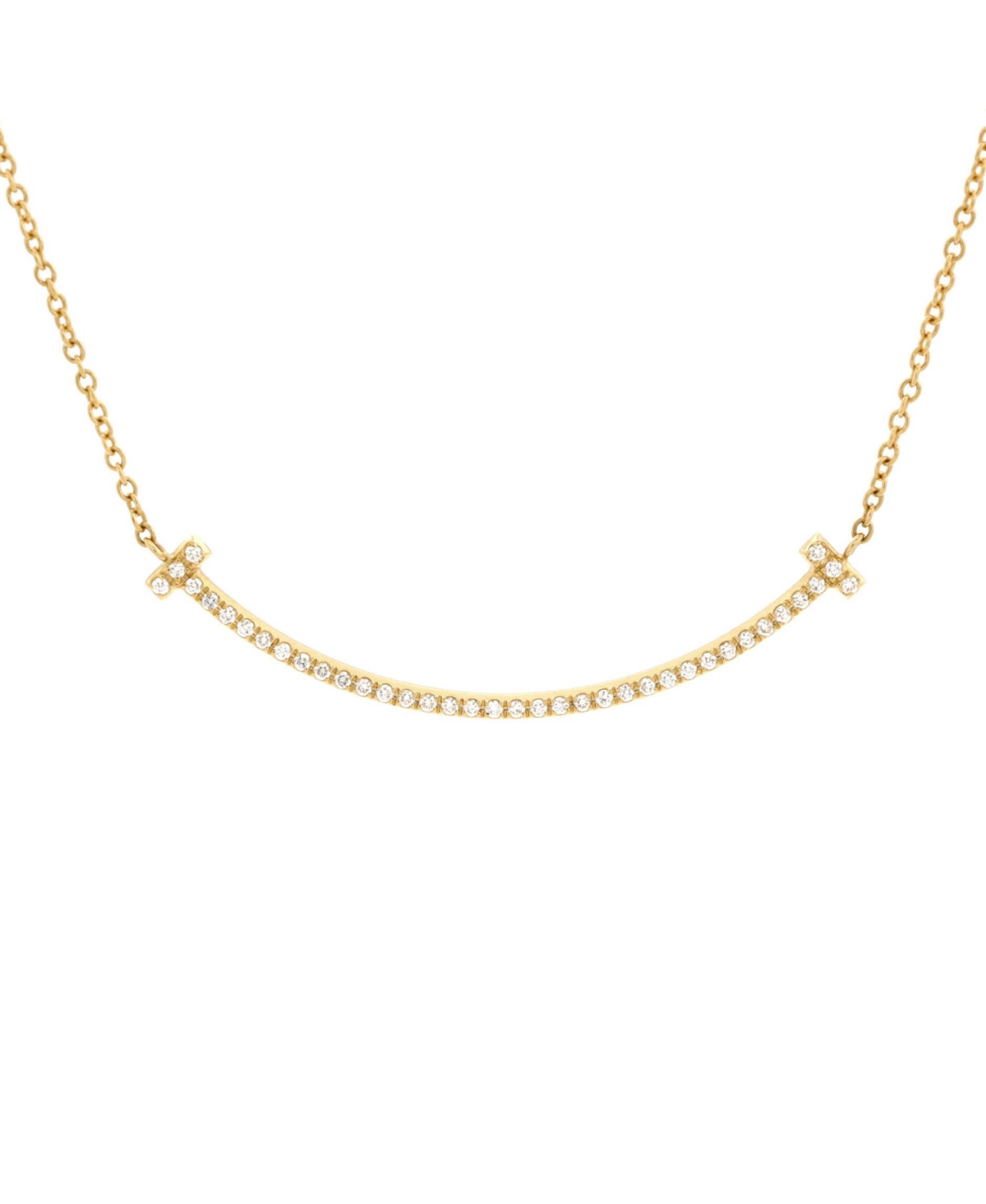 Click here for Pre-Owned Tiffany & Co. T Smile Pendant Necklace -... prices
