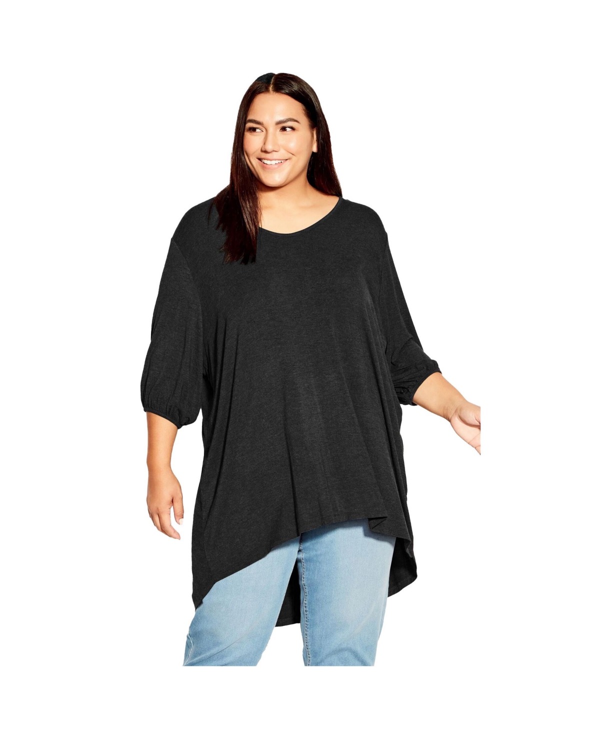 Click here for Avenue Womens Leila Top - Black prices