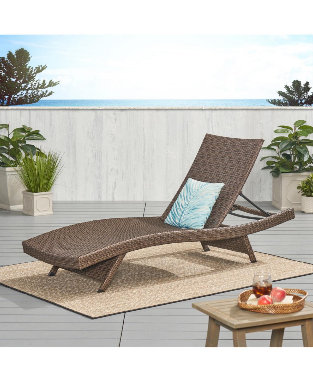 Click here for Simplie Fun Chic Outdoor Chaise Lounge for Backyar... prices