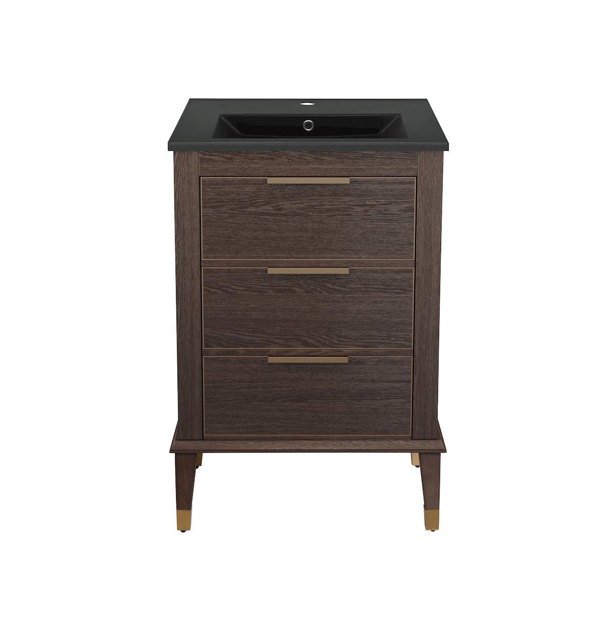 Click here for Swiss MadisonHugo 24 in. Brown Oak Bathroom Vanity... prices