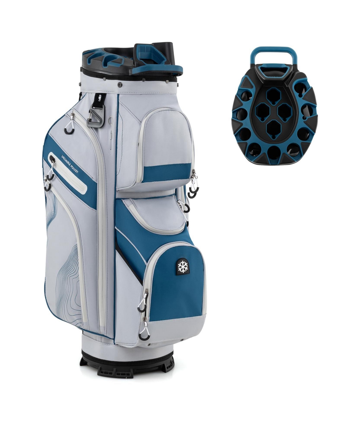 Click here for Molded Lock Top Golf Cart Bag with 14-Way Full Len... prices