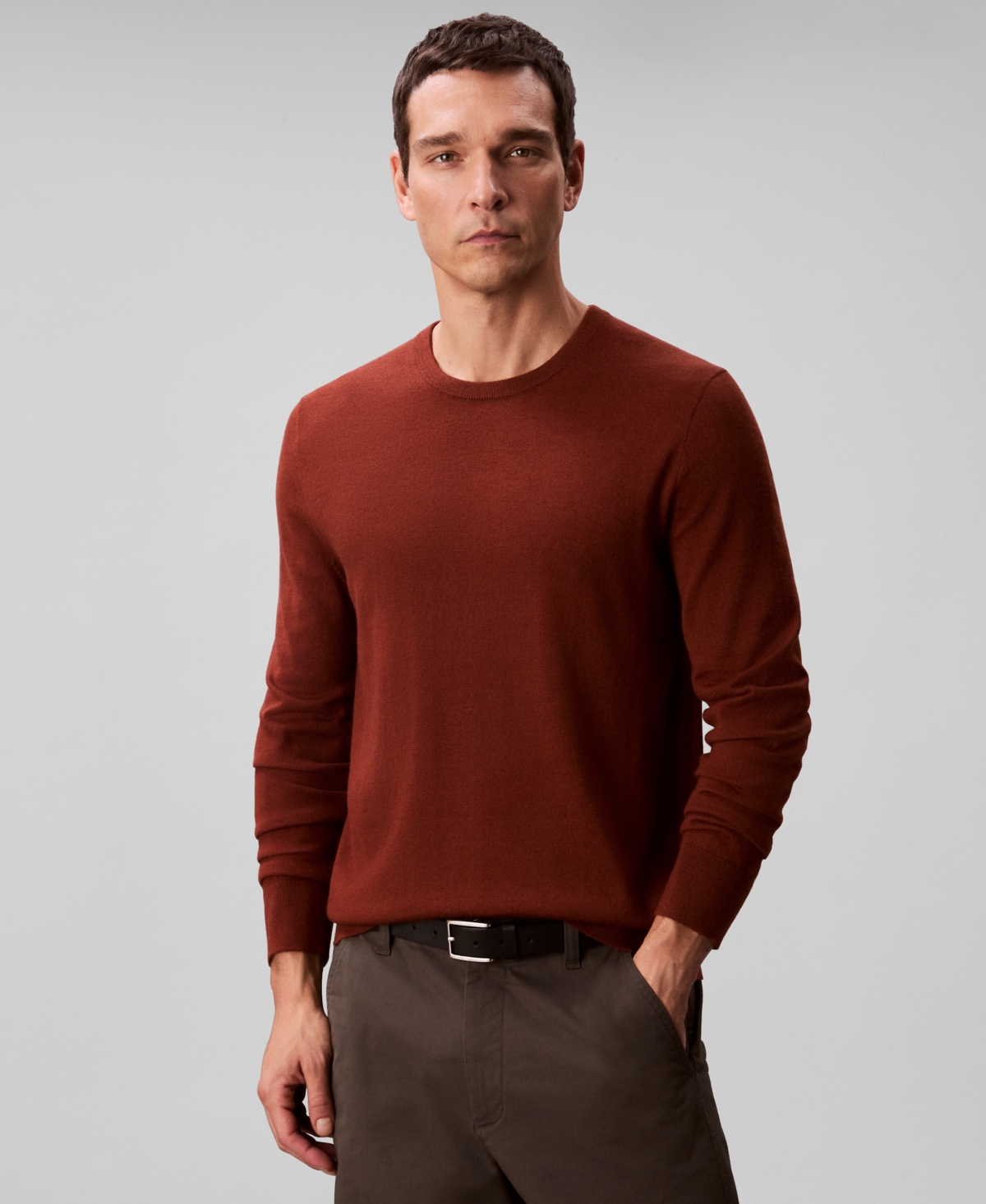 Click here for Calvin Klein Mens Classic Fit Crewneck Sweater - C... prices