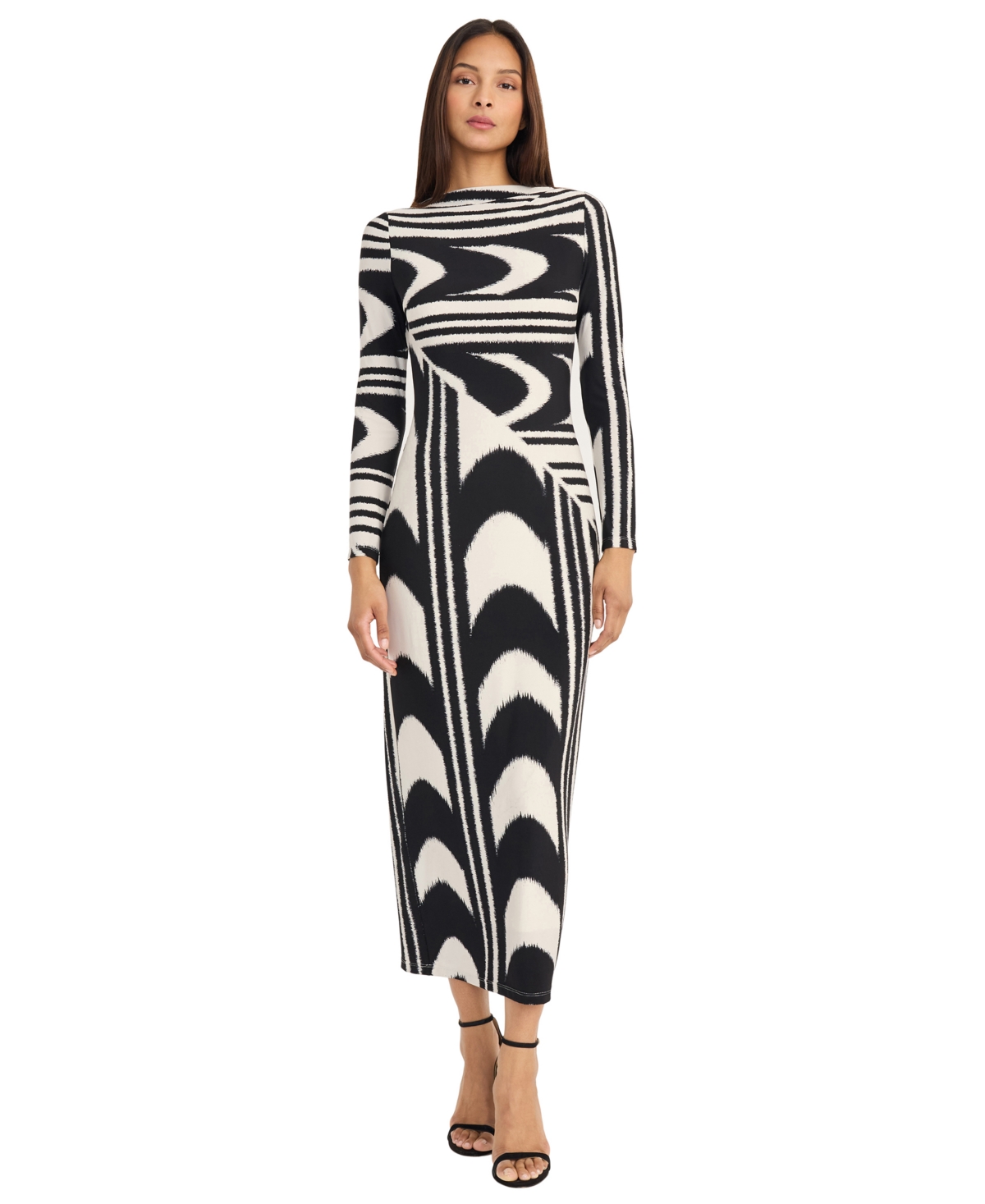 Click here for Donna Morgan Womens Long-Sleeve Midi Dress - Class... prices