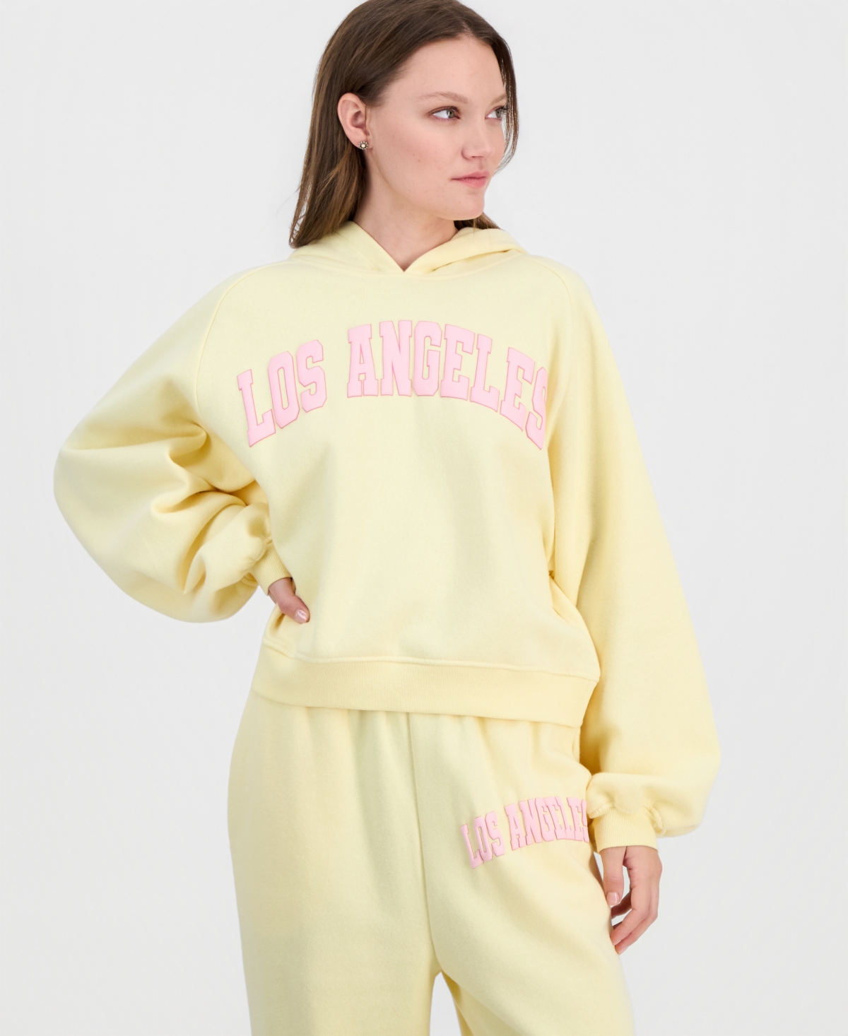 Click here for Self Esteem Juniors Los Angeles Puff Print Hoodie... prices