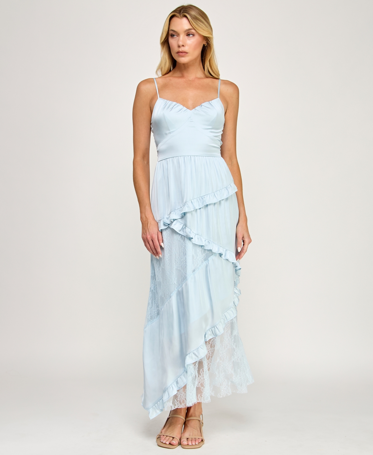 Click here for Trixxi Juniors Sleeveless Maxi Dress - Blue prices