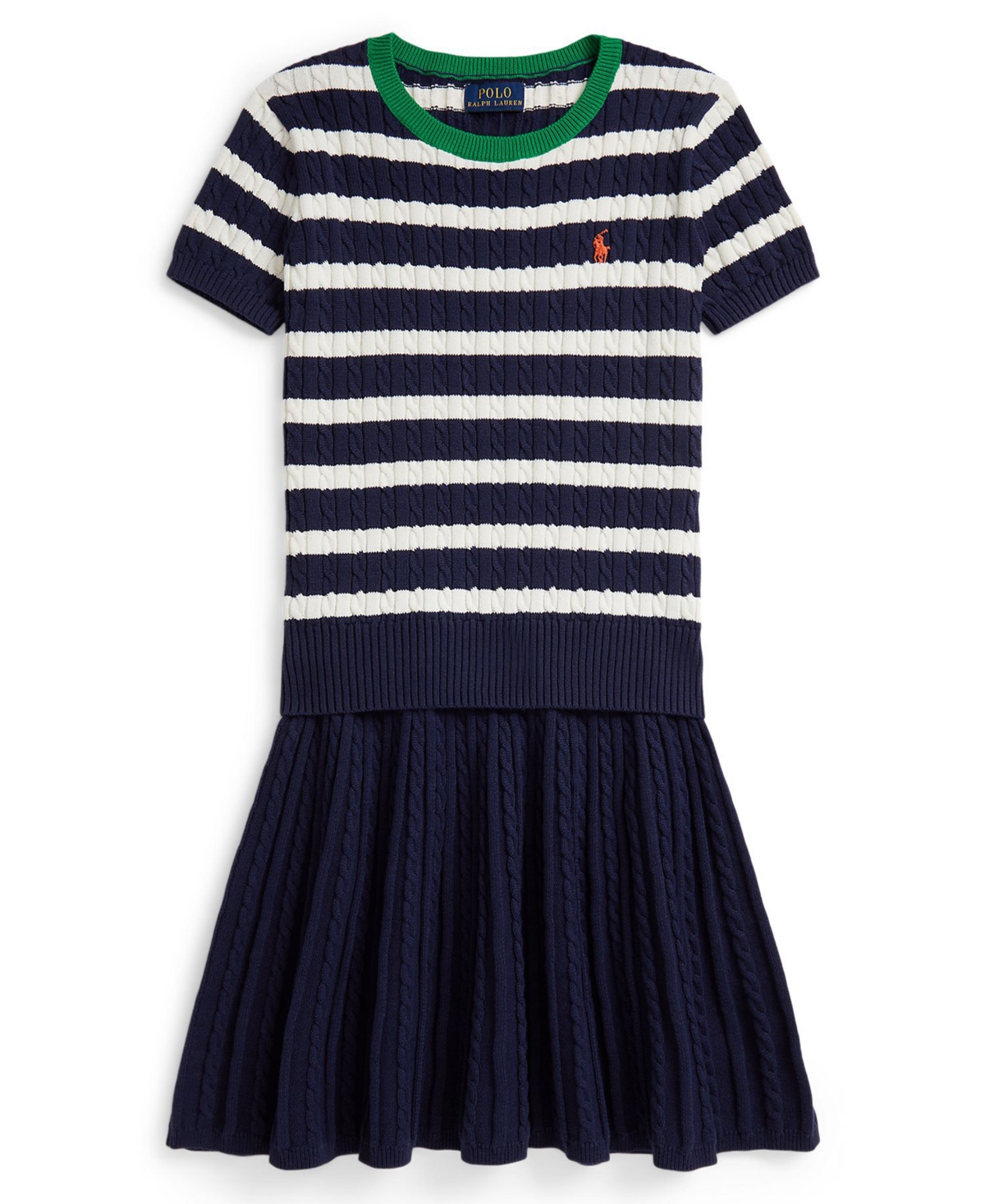 Click here for Polo Ralph Lauren Girls 7-16 Striped Sweater and S... prices