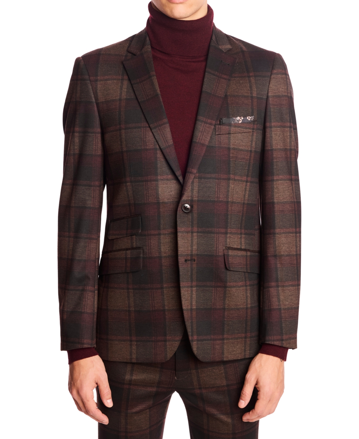 Click here for Paisley & Gray Mens Dover Notch Suit - Boysenberry... prices