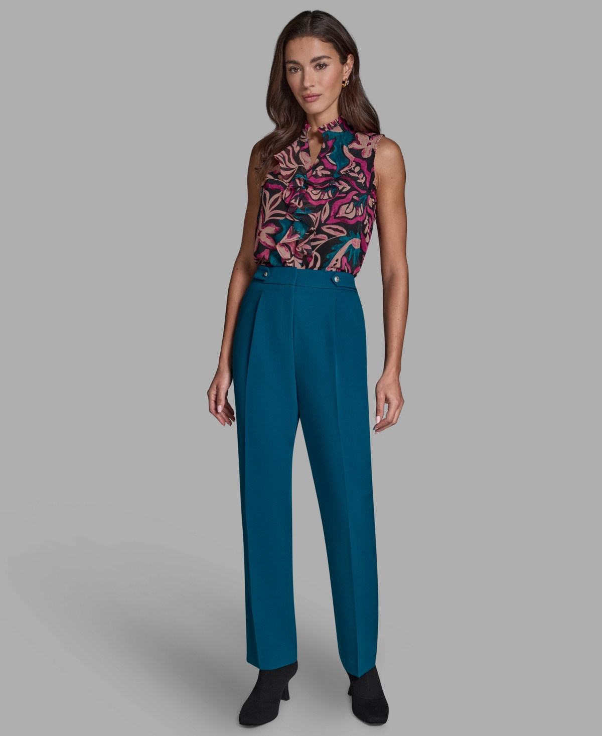 Click here for Bcbg Womens High-Rise Wide-Leg Pants - Cote Dazur prices