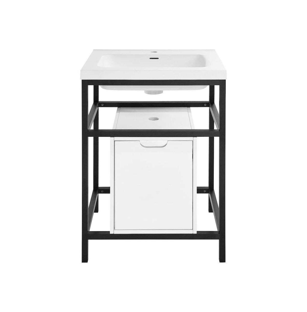 Click here for Ivy 24" Freestanding Bathroom Vanity in Black... prices