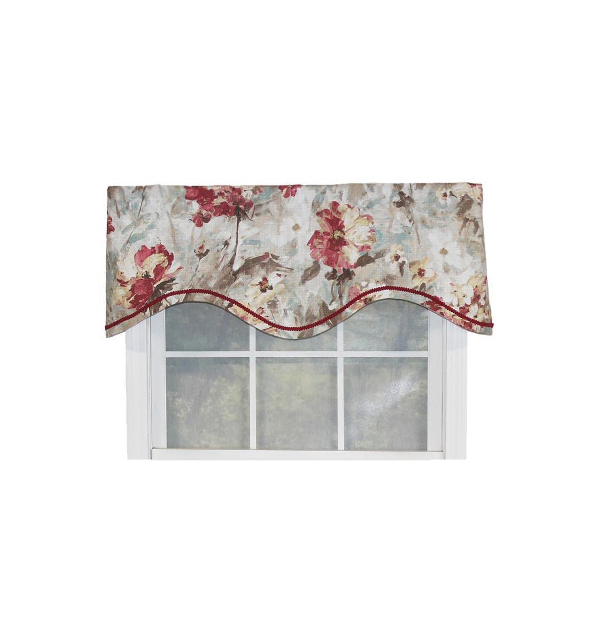 Click here for Rlf Home Tia Cornice Valance Primrose. 3 Rod Pocke... prices