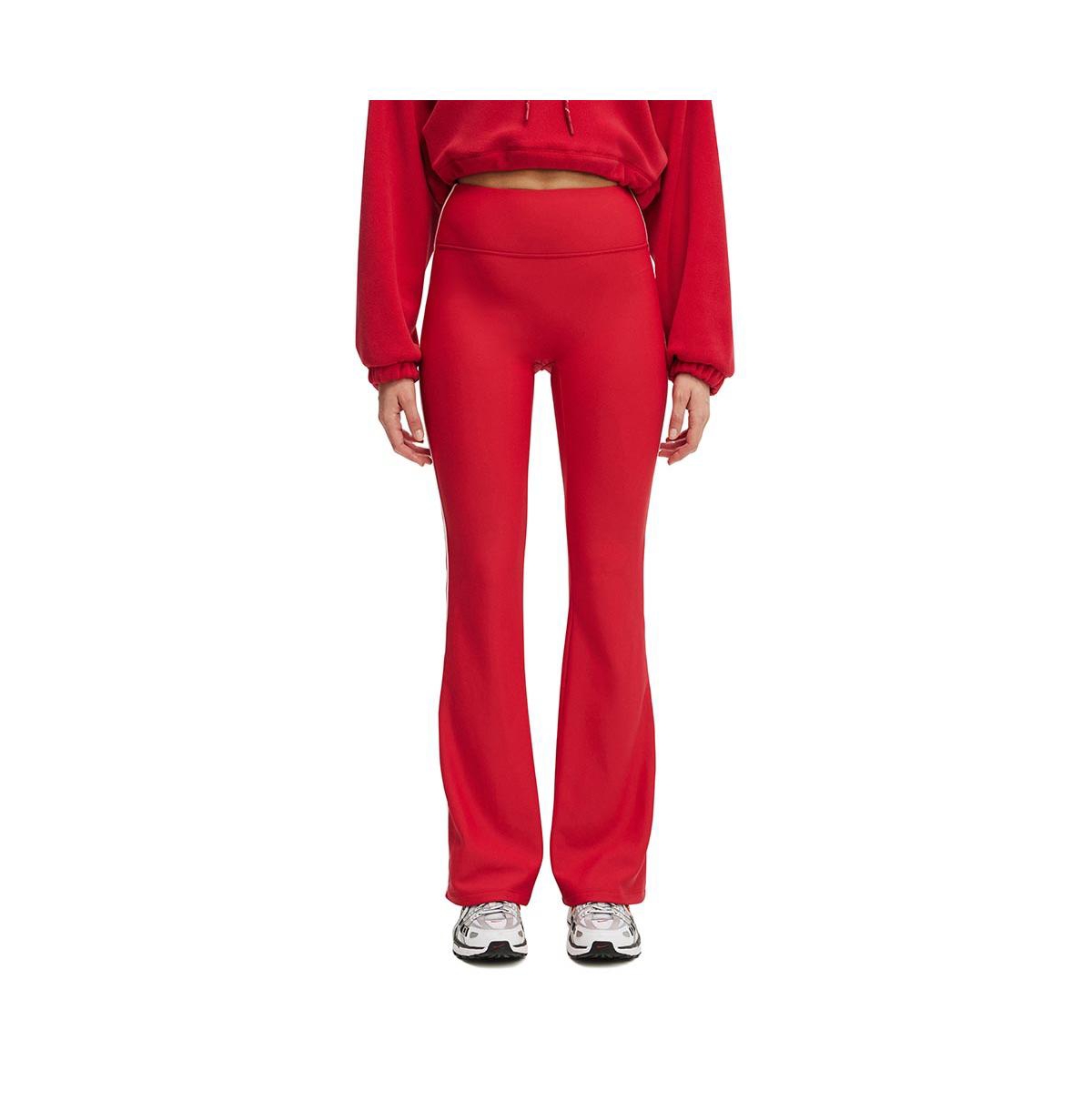 Click here for Cotton On Womens Active Fleece Lined Flare - Poppy... prices