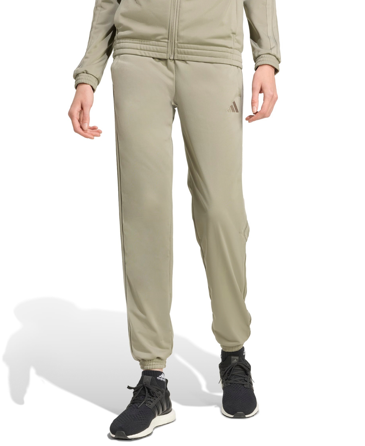 Click here for adidas Womens Tricot 3-Stripes Track Pants - Silve... prices