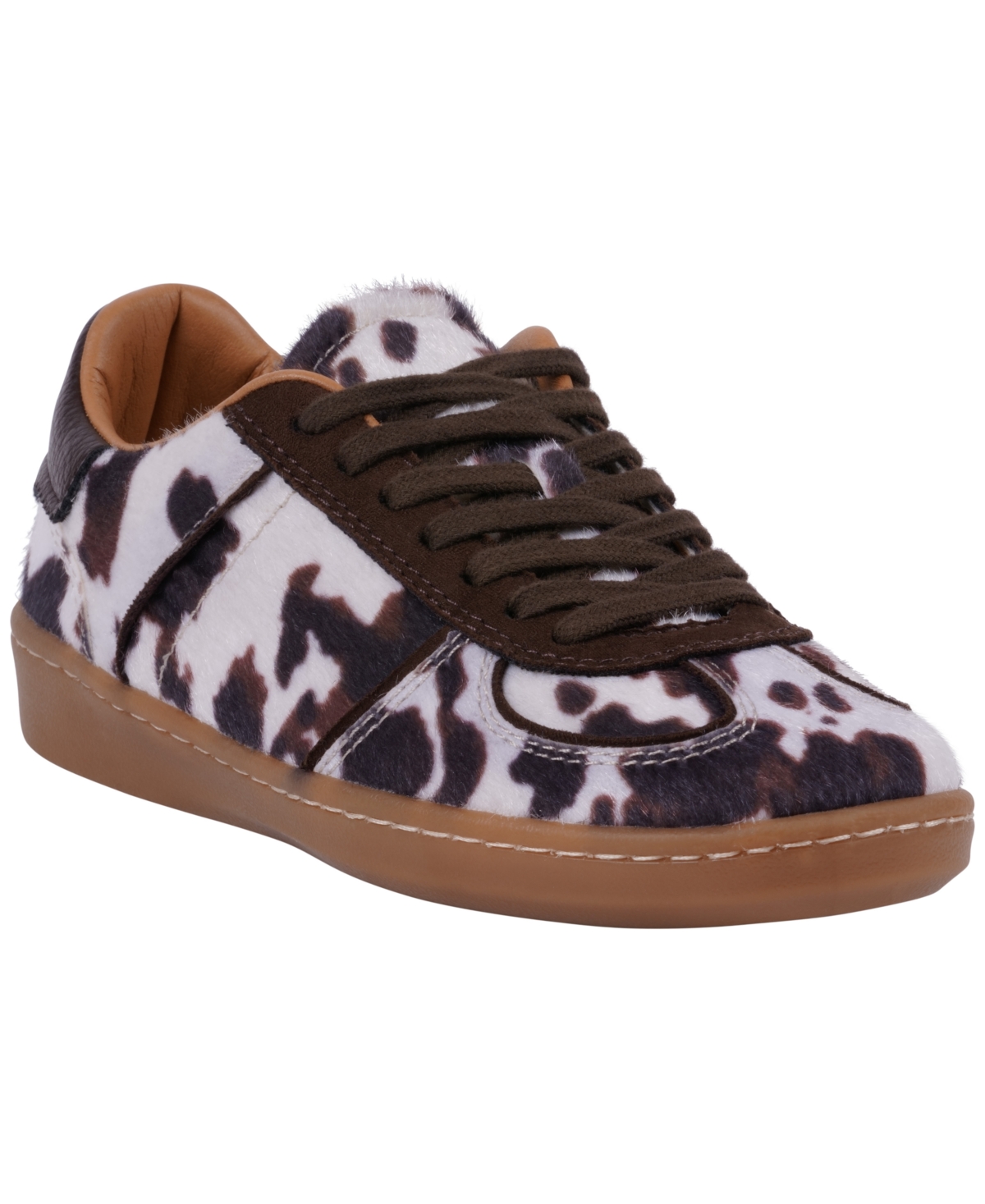 Click here for Gc Shoes Womens Milan Lace-Up Sneakers - Cow Print prices