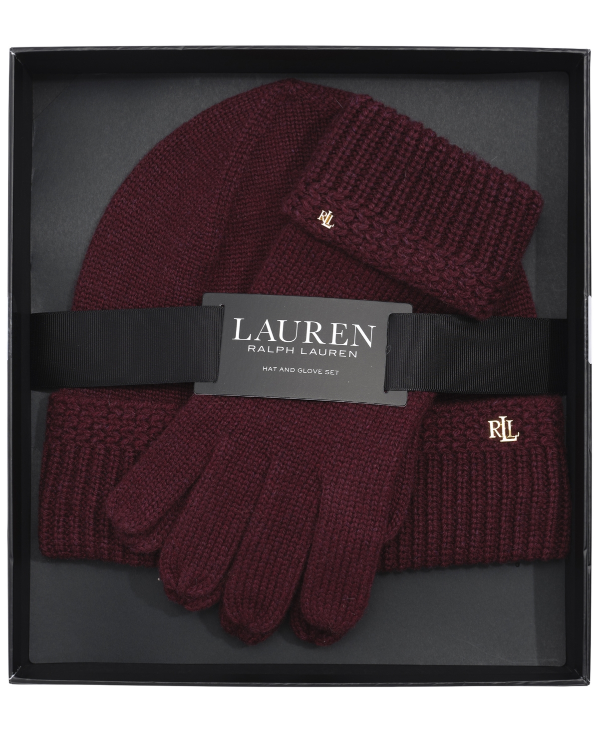 Click here for Lauren Ralph Lauren Racking Stitch Knit Beanie and... prices