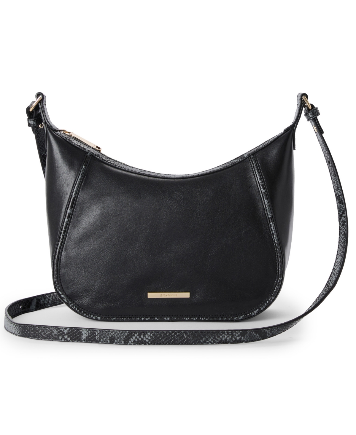 Click here for Brahmin Corinne Leather Small Crossbody Bag - Blac... prices