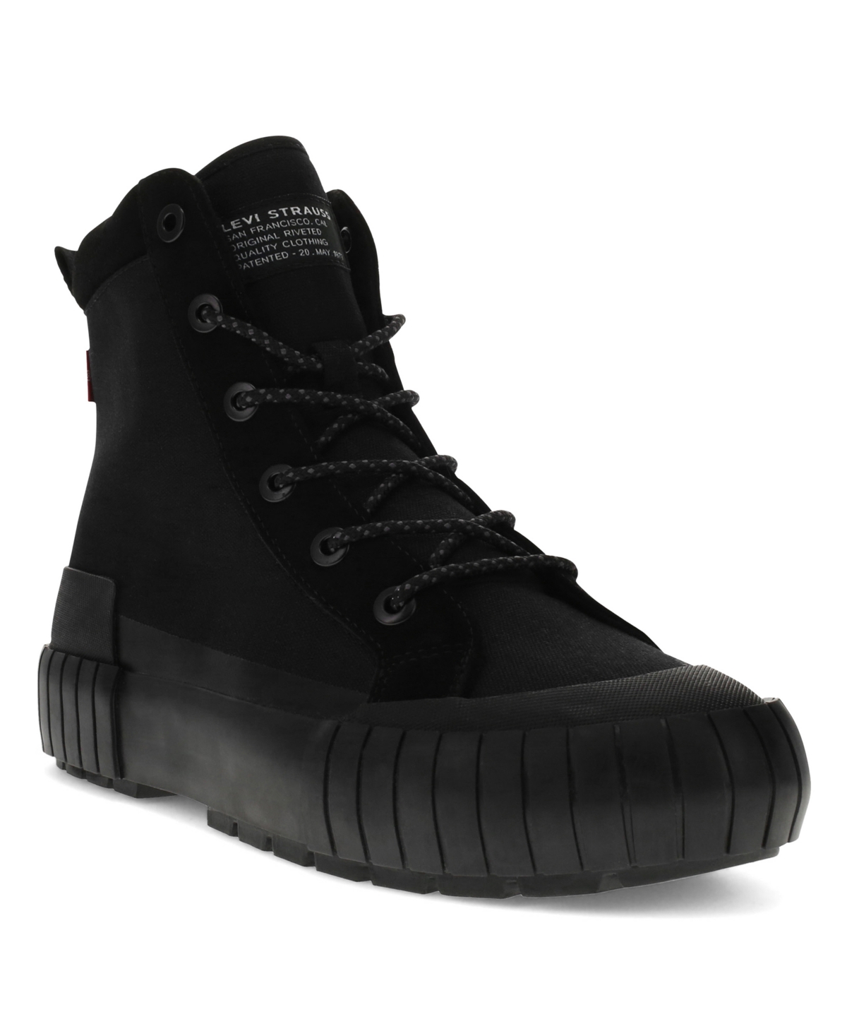 Click here for Levis Mens La Paz Round-Toe Casual Boots - Black prices