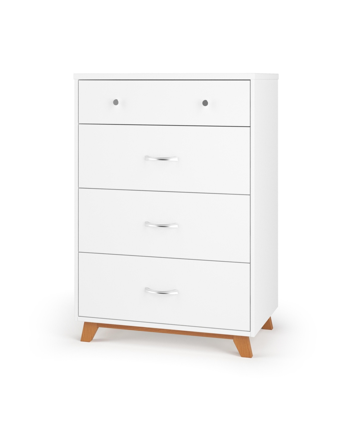 Click here for Soho 4-Drawer Chest - Matte white/natural prices