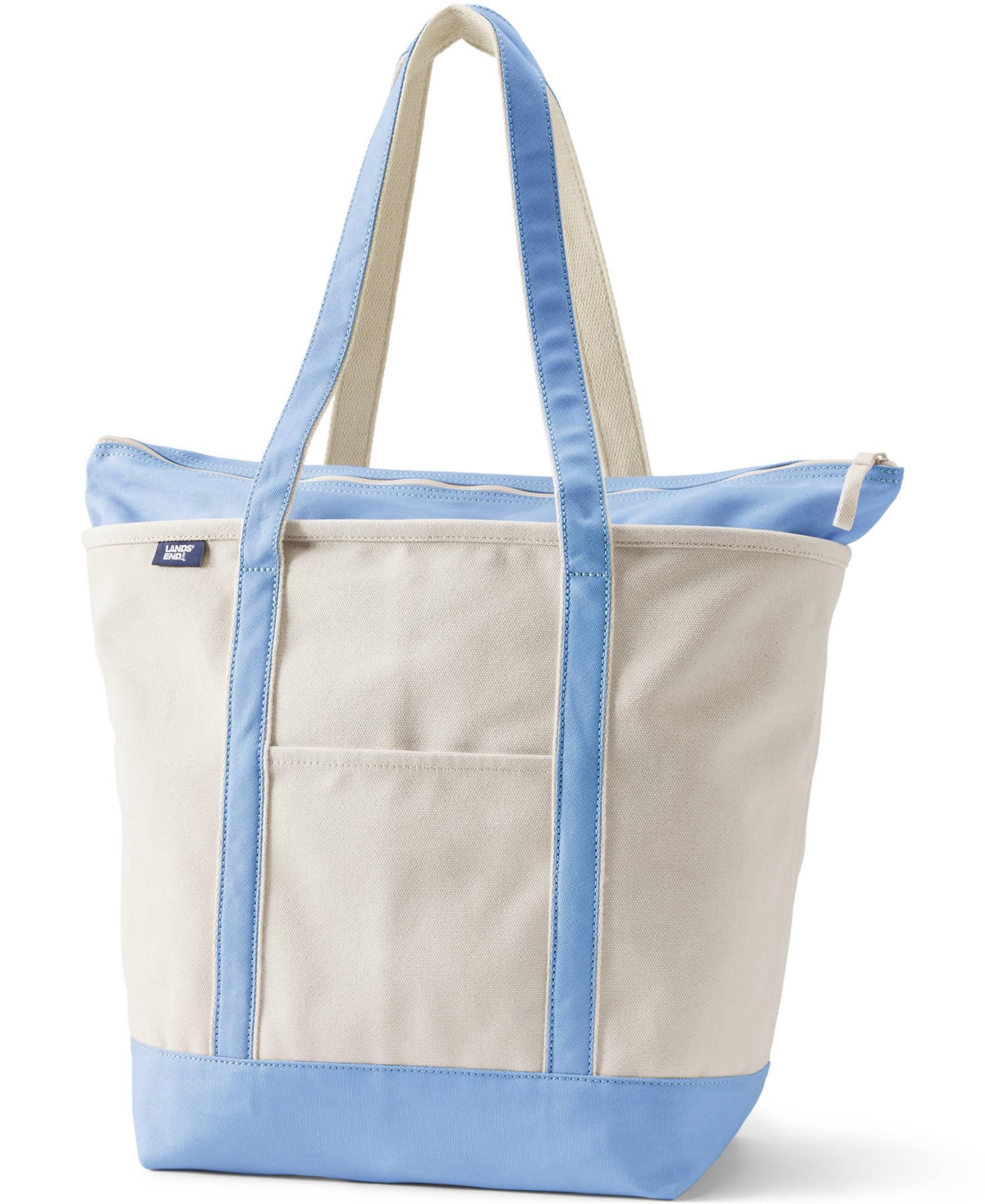 Click here for Lands End Large 5 Pocket Zip Top Long Handle Canva... prices