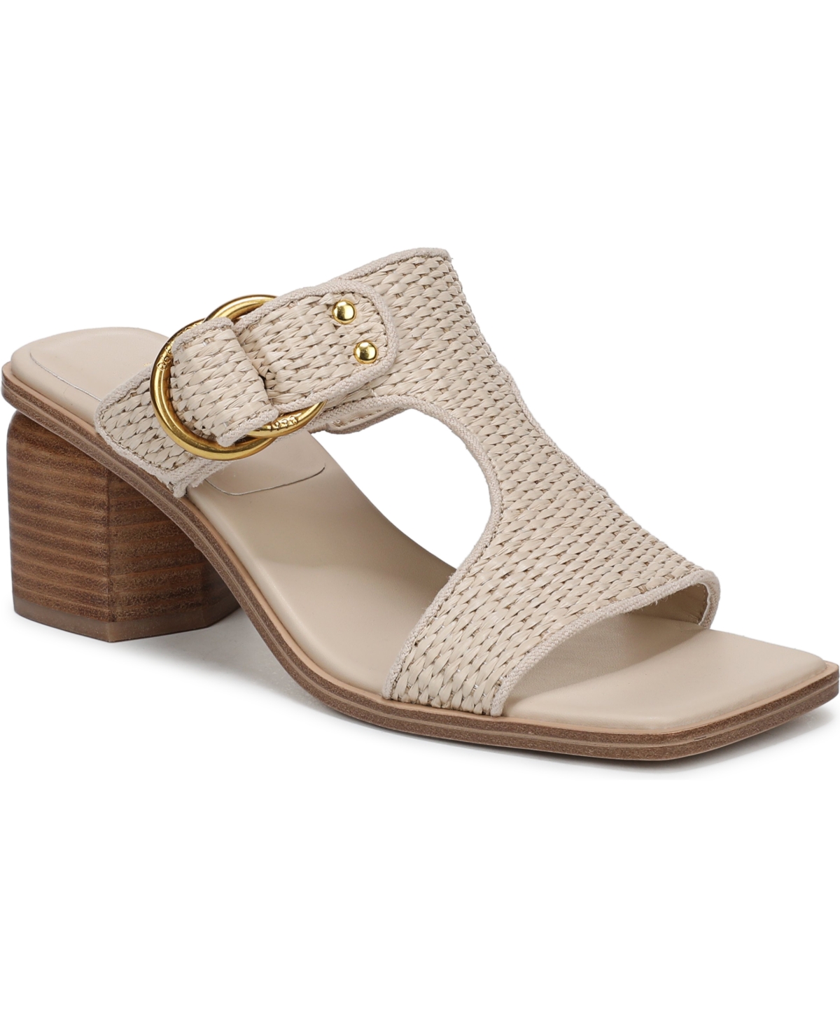 Click here for Franco Sarto Womens Roux Square Toe Slide Sandals... prices