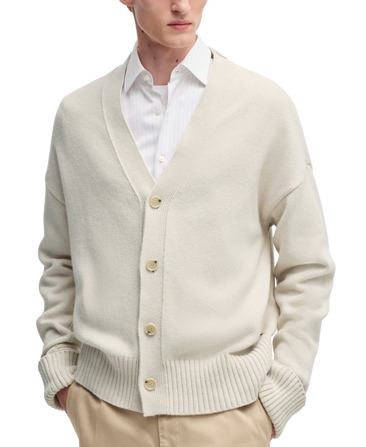 Click here for Boss by Hugo Boss Mens Relaxed-Fit Button Front Ca... prices