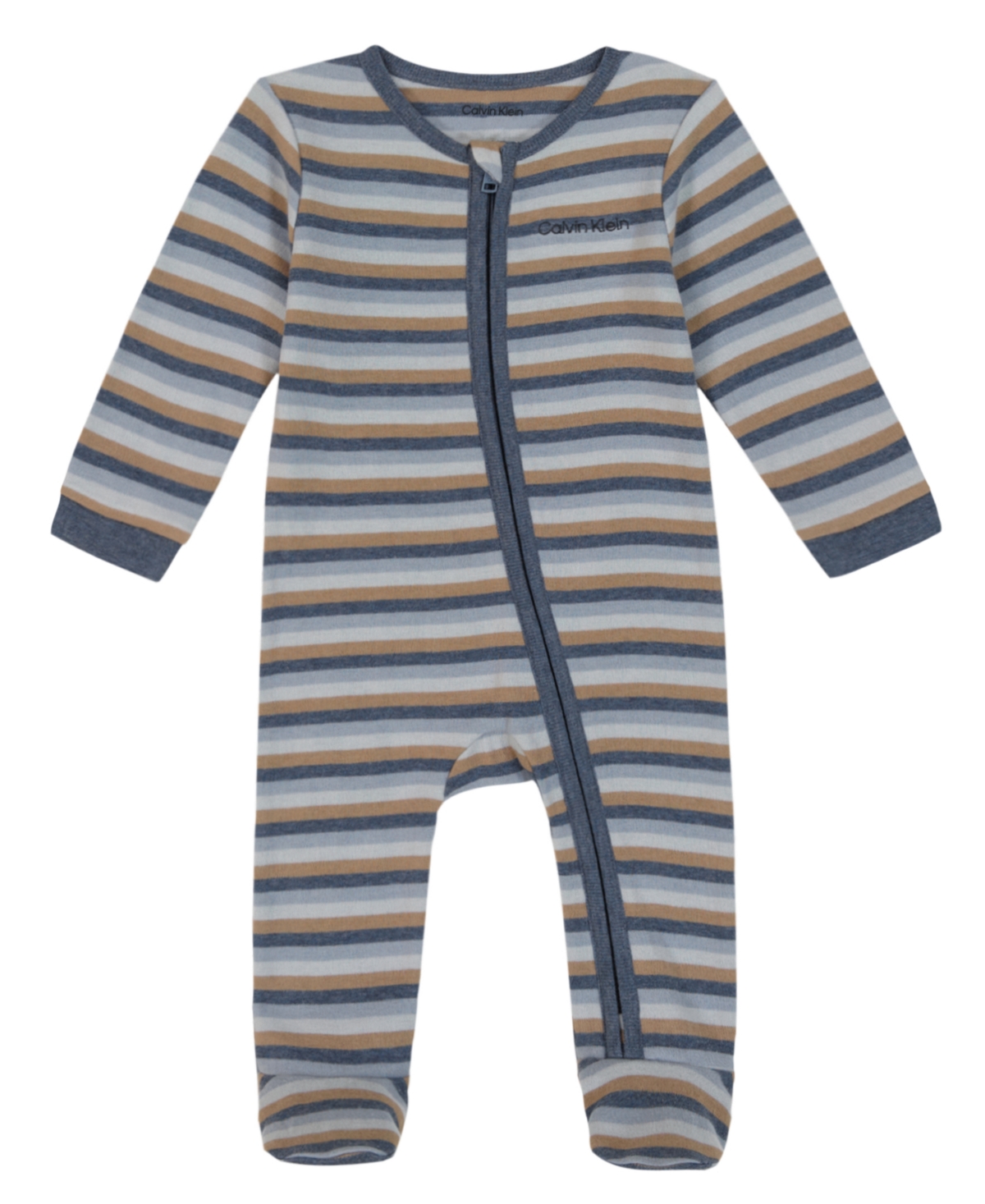 Click here for Calvin Klein Baby Boys Zip-Front Footed Coverall -... prices