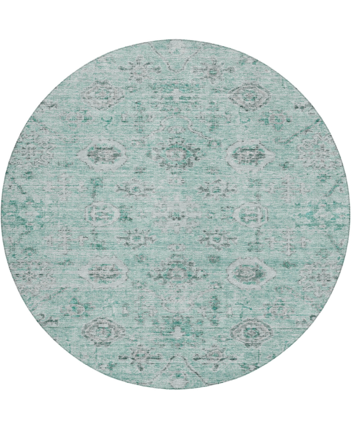 Click here for Dalyn Solace SL10 8x8 Round Area Rug - Turquoise prices
