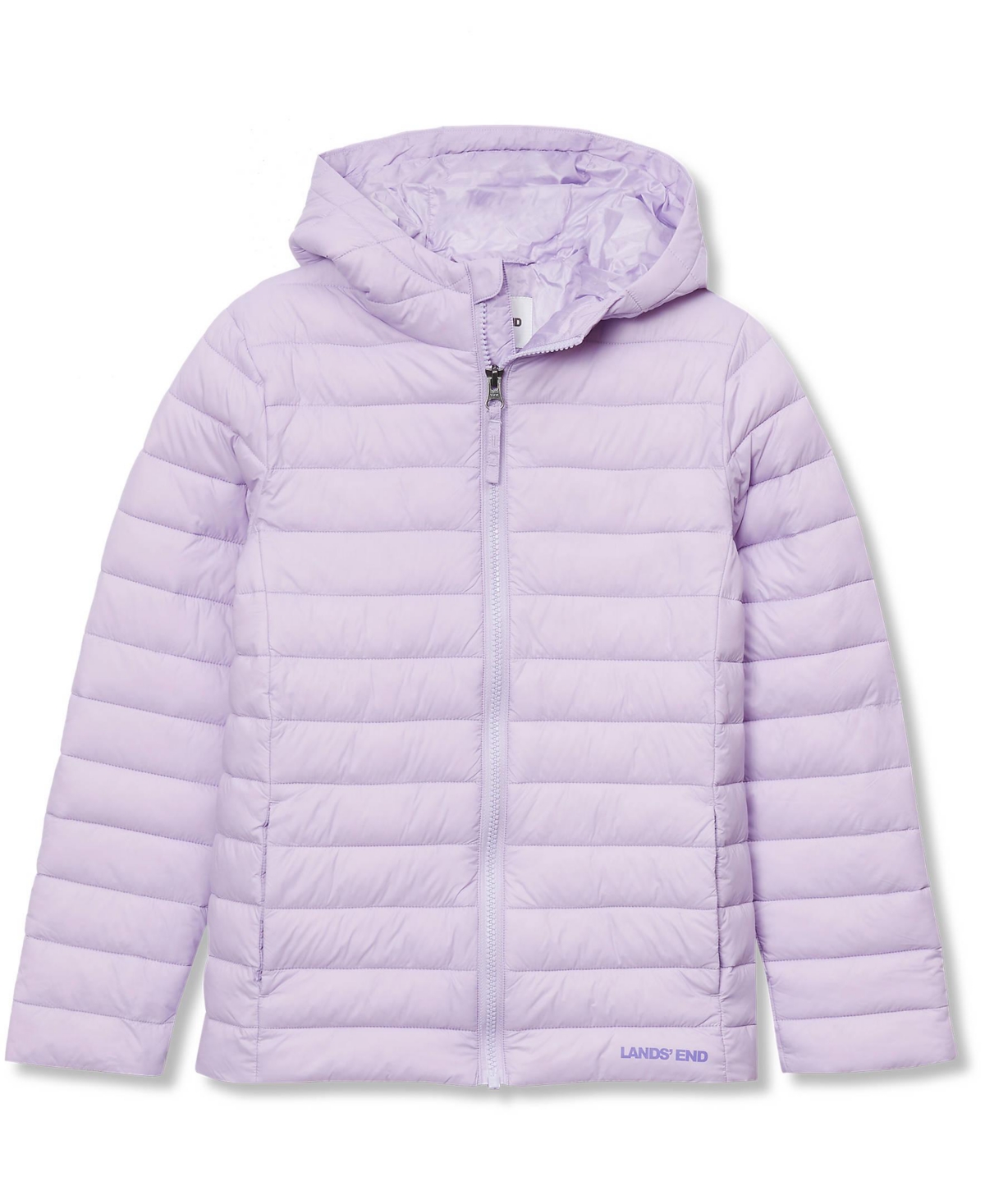 Click here for Lands End Girls Insulated Hooded Jacket - Pastel l... prices