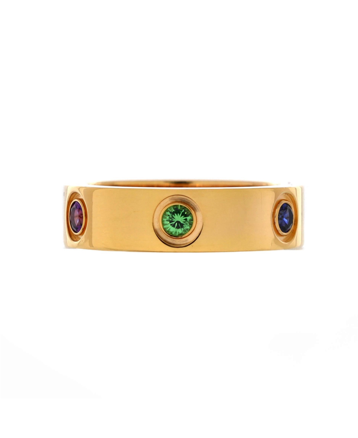 Click here for Pre-Owned Cartier Love 6 Stone Band Ring - 18k ros... prices