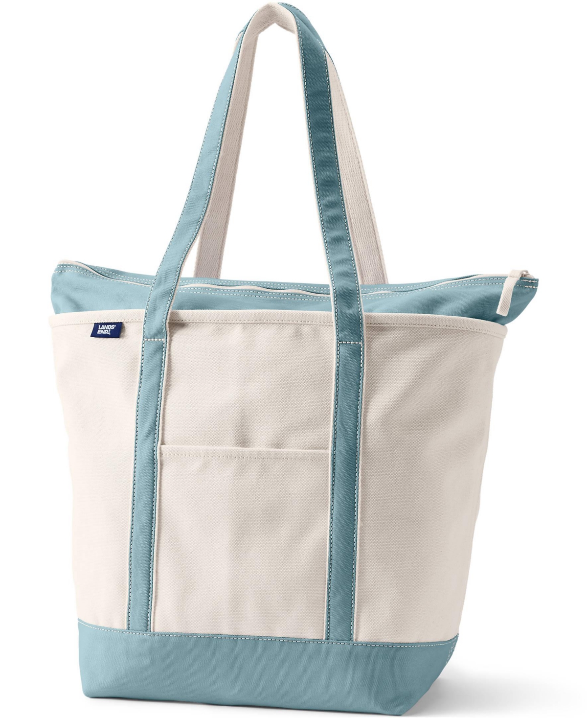 Click here for Lands End Large 5 Pocket Zip Top Long Handle Canva... prices