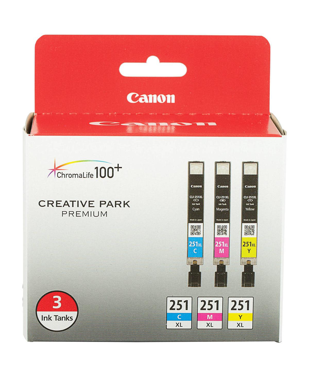 Click here for Canon Cli-251XL 3-Cartridge Color Ink Set for Sele... prices