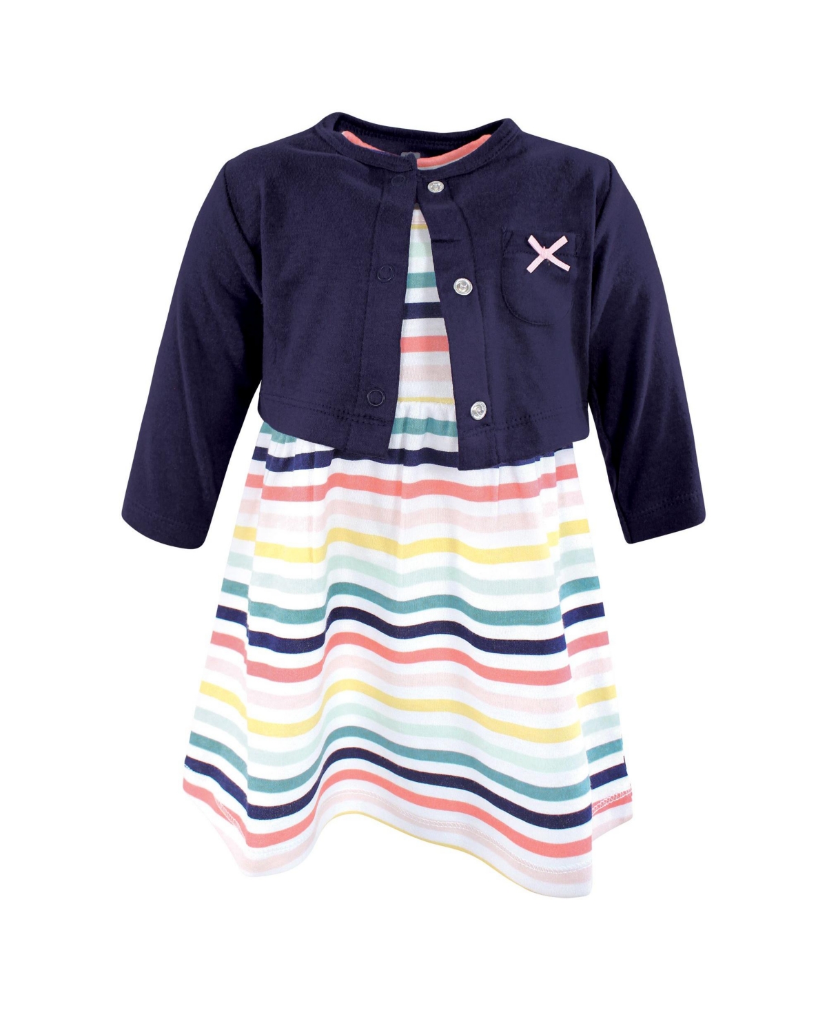 Click here for Hudson Baby Girls 0-24M Cotton Dress and Cardigan... prices