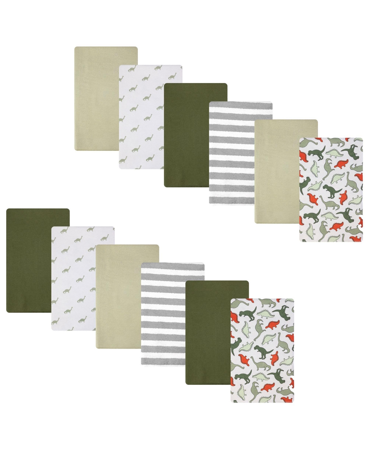 Click here for Hudson Baby Cotton Flannel Burp Cloths 12-Pack Bun... prices