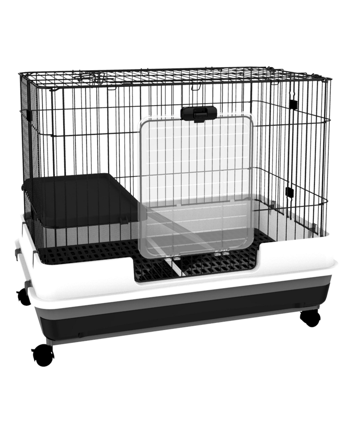 Click here for PawHut 2-Level Small Animal Cage with Wheels  Tray... prices