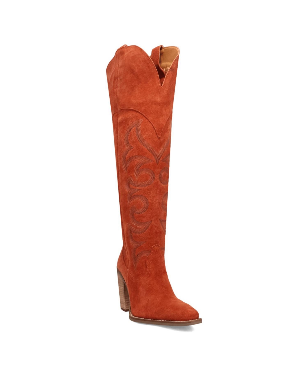 Dingo Womens Primadonna Suede Boot - Rust